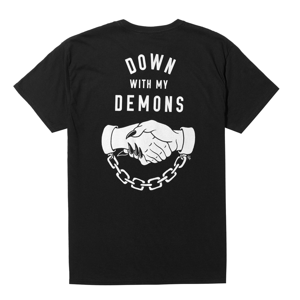 Down With My Demons Tee Black - Lurking Class