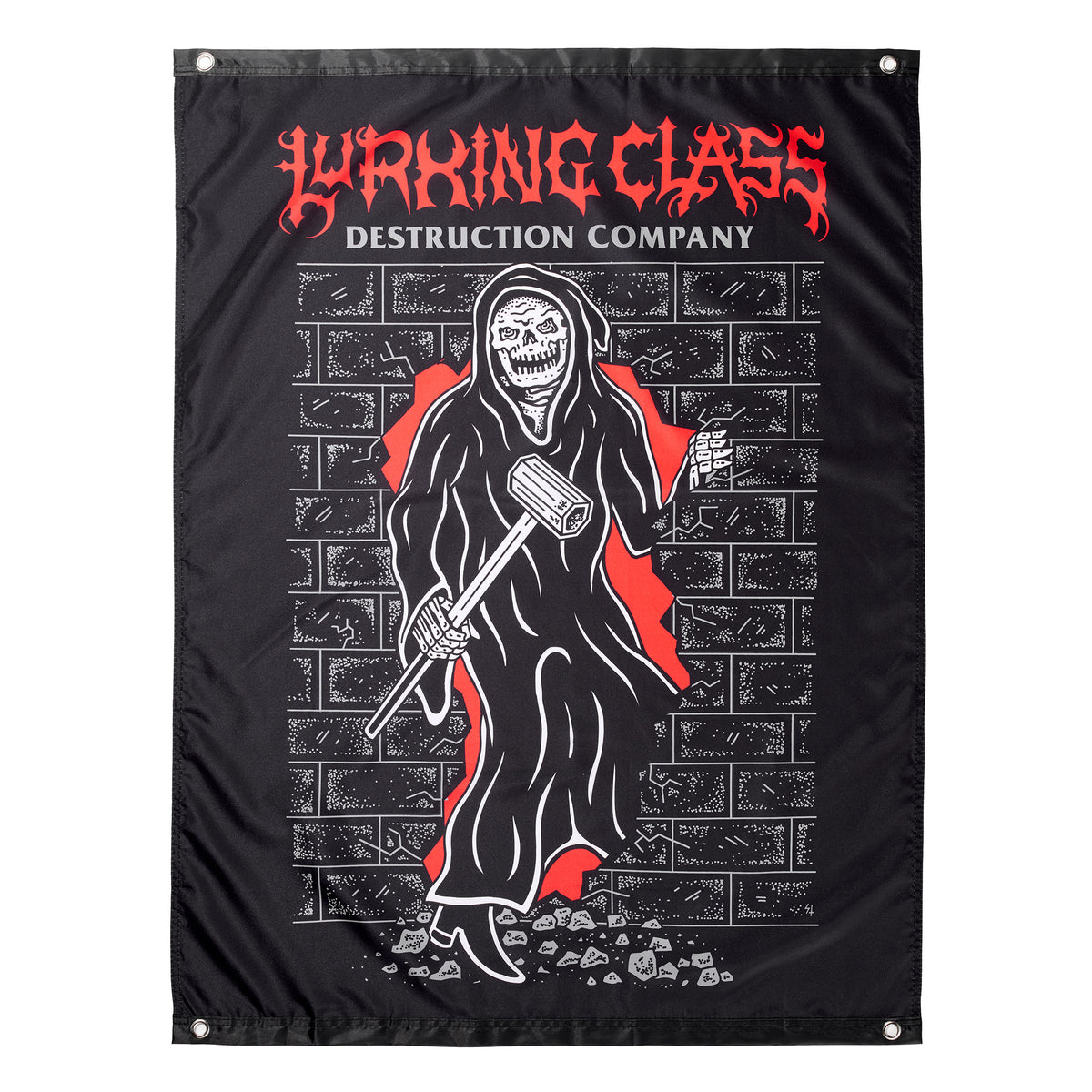 Destruction Co. Banner - Black/Red – Lurking Class