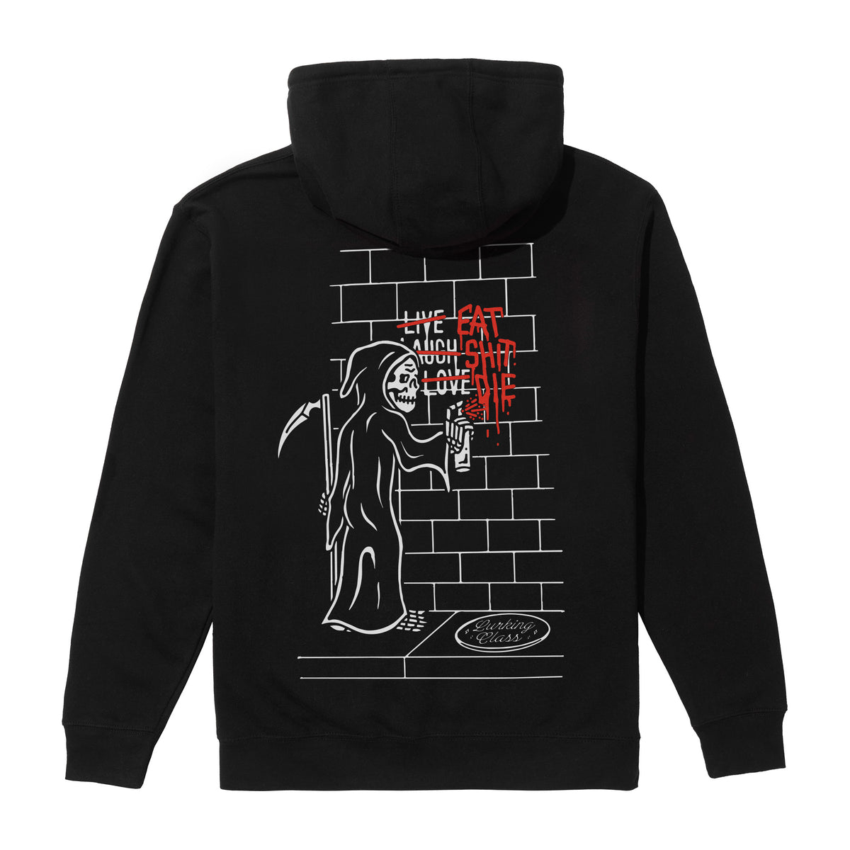 Eat Shit Die Hoodie - Black – Lurking Class