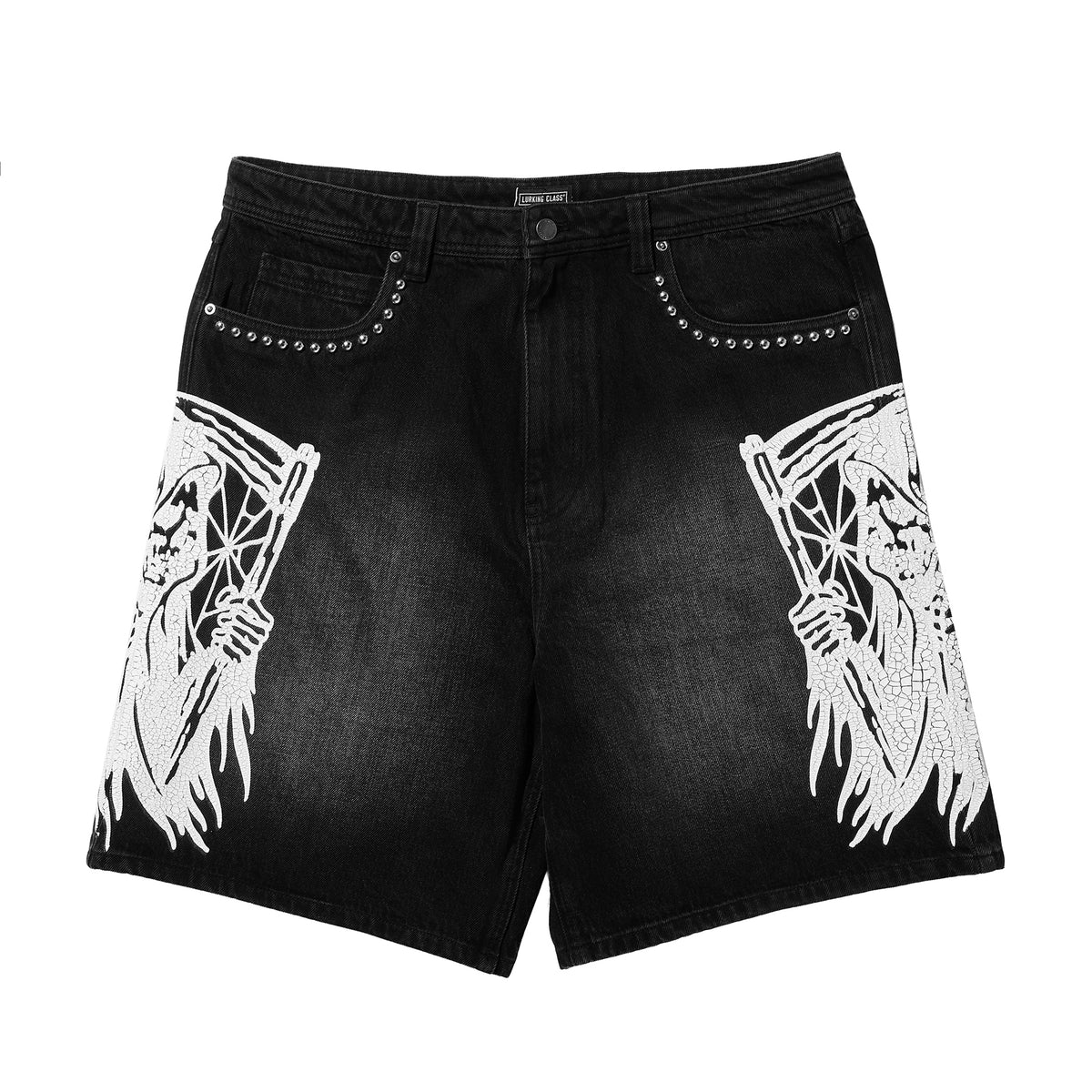You're Next Denim Short - Black Wash – Lurking Class