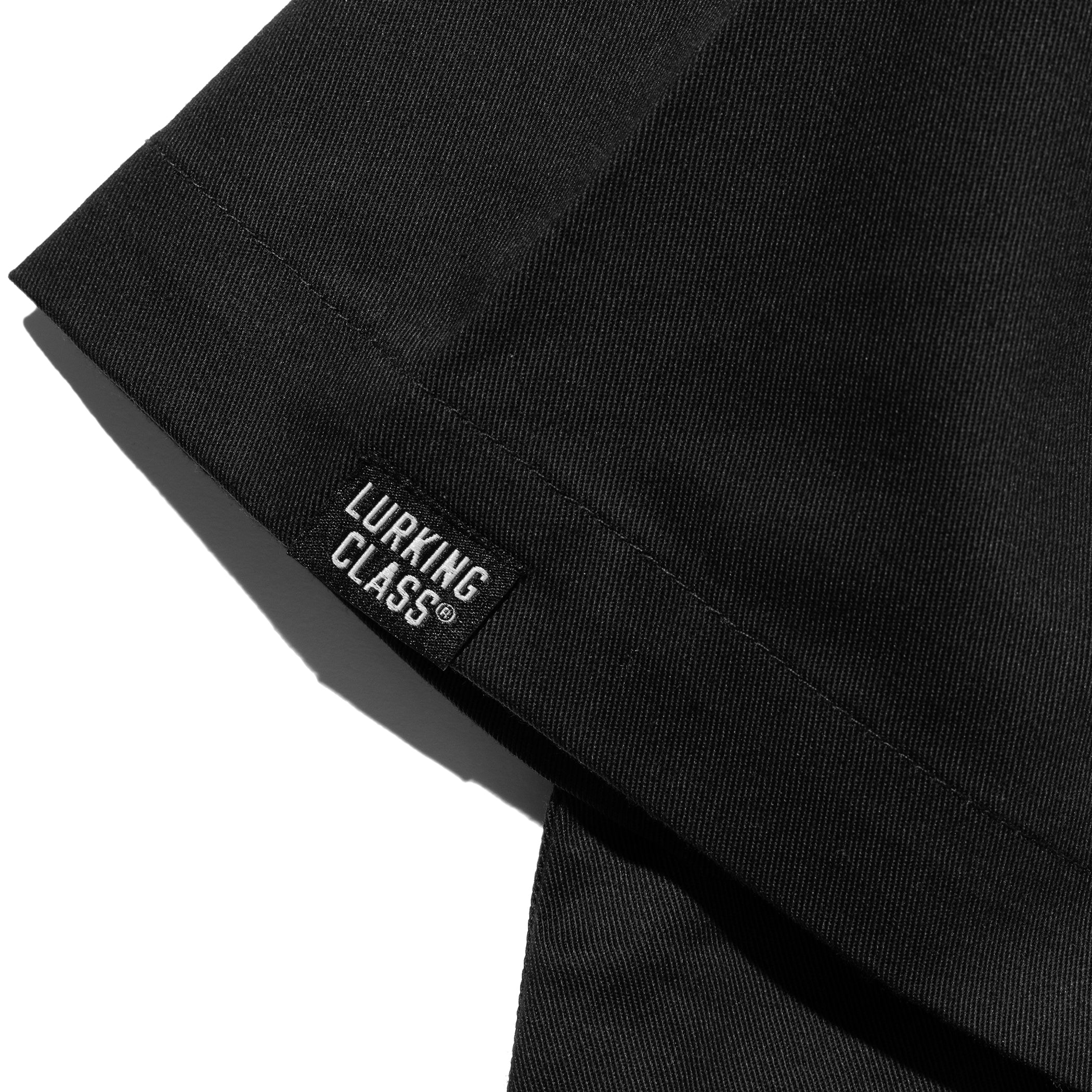 Look Back Full Zip Work Shirt - Black – Lurking Class