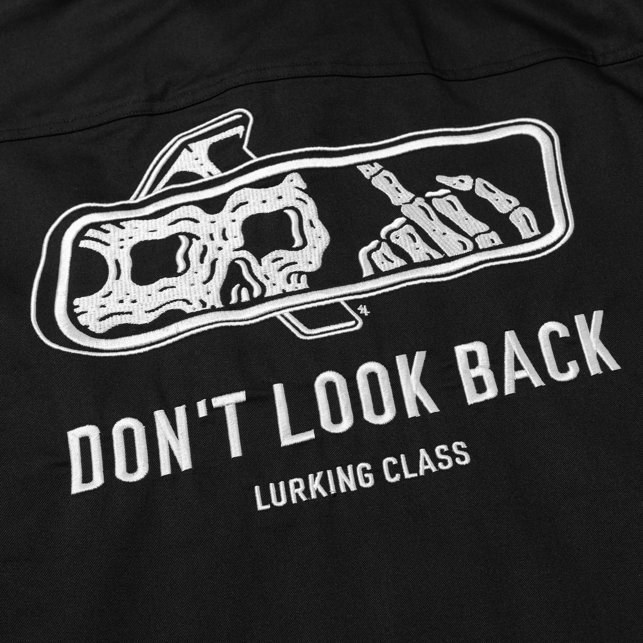 Look Back Full Zip Work Shirt - Black – Lurking Class