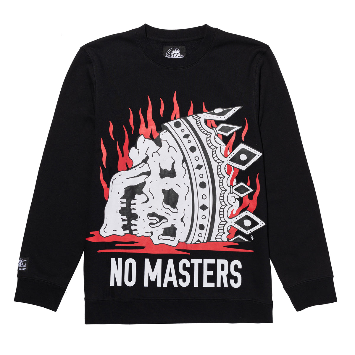 No Masters Crew Fleece - Black – Lurking Class