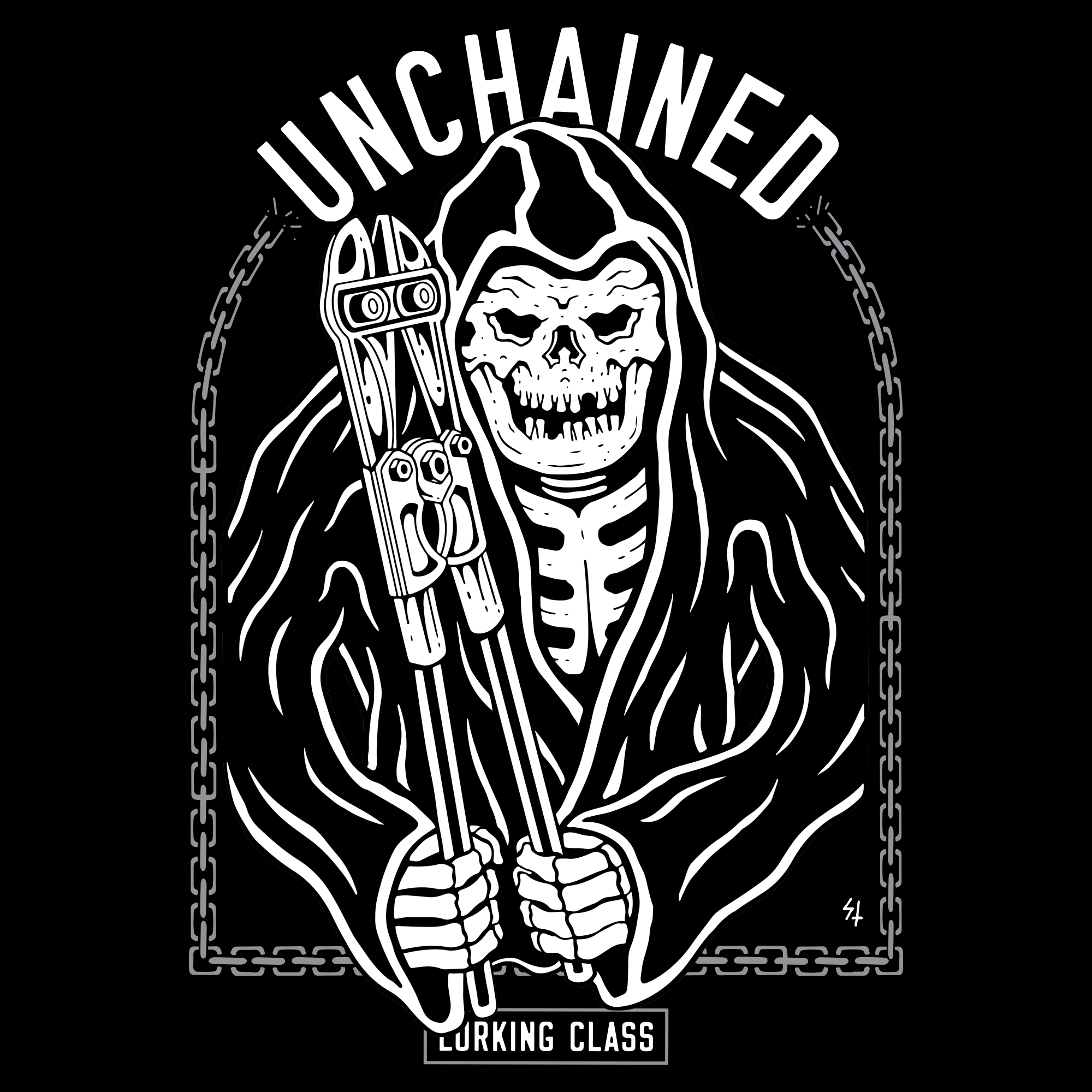 Unchained Hoodie - Black – Lurking Class