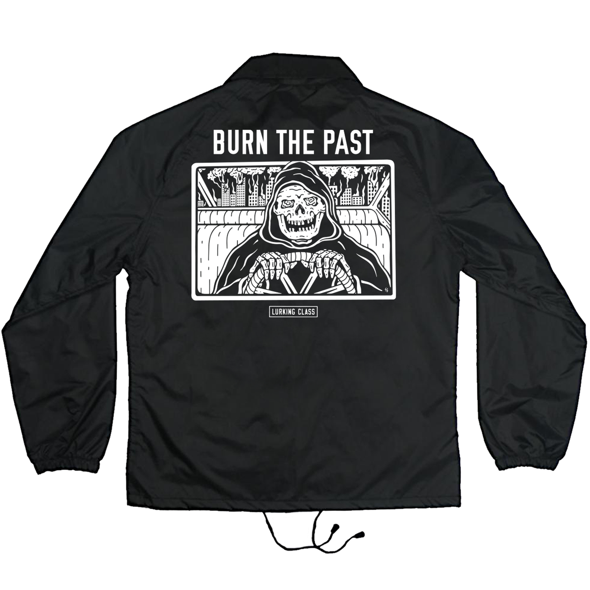 Burn The Past Coaches Jacket - Black – Lurking Class